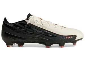Adidas F50 Elite Hyperfast Fg Lt Leather Tech Black - Zero Metalic/core Black/solar Orange