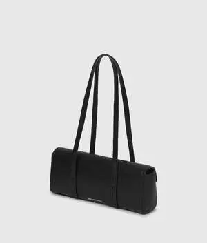KL JEANS K Logo Elongated Shoulder Bag - Black