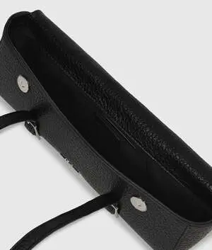 KL JEANS K Logo Elongated Shoulder Bag - Black