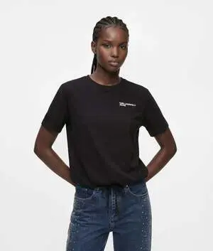 KL JEANS Jeans T-shirt With Drawcord Hem - Black