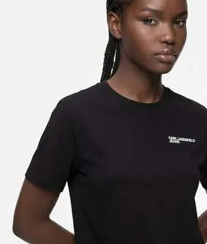 KL JEANS Jeans T-shirt With Drawcord Hem - Black
