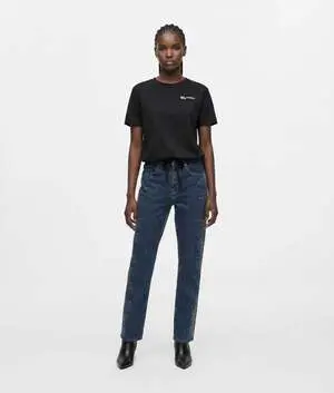 KL JEANS Jeans T-shirt With Drawcord Hem - Black