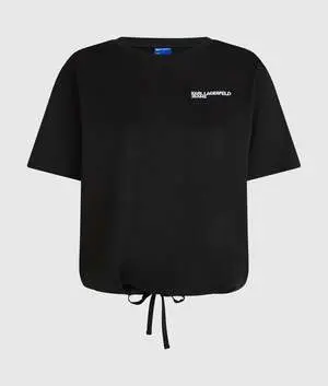KL JEANS Jeans T-shirt With Drawcord Hem - Black