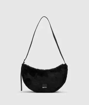 Karl Lagerfeld Faux Fur Slingbag - Black