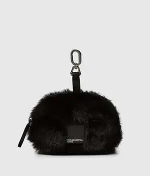 KL JEANS Box Logo Furry Mini Purse - Black