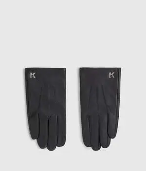 KL JEANS Jeans K Logo Leather Gloves