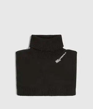 KL JEANS Logo Bib Scarf - Black