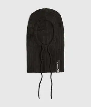 Karl Lagerfeld Ribbed Hood - Black
