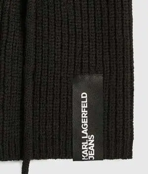 Karl Lagerfeld Ribbed Hood
