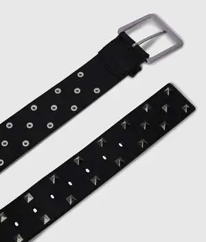 Karl Lagerfeld Studded Leather Belt