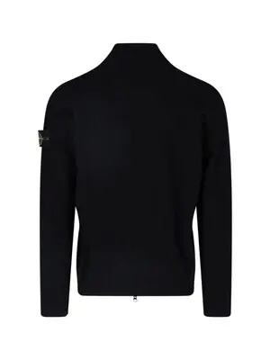Stone Island Virgin Wool Zip Cardigan