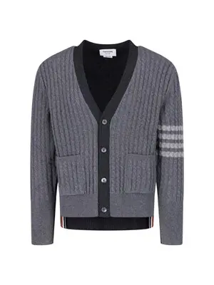 Thom Browne Virgin Wool Button Cardigan