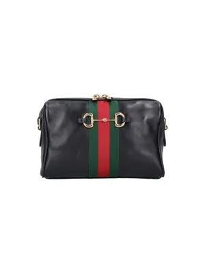Gucci Horsebit Web Shoulder Bag