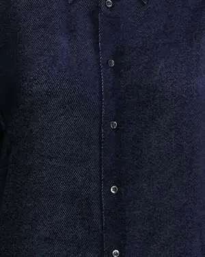 Giorgio Armani Silk Blend Devoré Velvet Twill Shirt