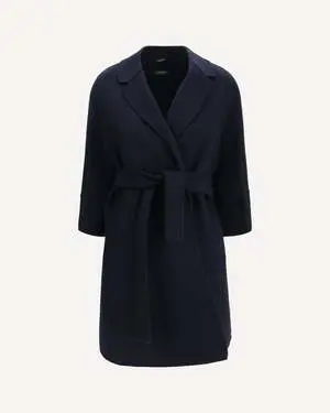 'S MAXMARA Arona Virgin Wool Coat - Blue