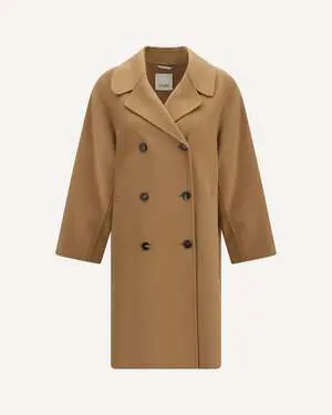 'S MAXMARA S Maxmara Magnolia Double-breasted Virgin Wool Coat