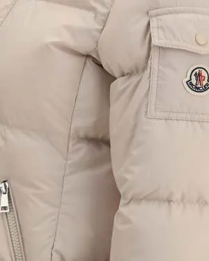 Moncler Fourmines Hooded Short Down Jacket - Beige