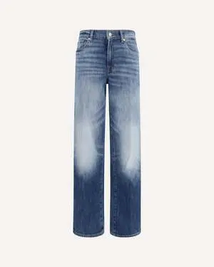 7 For All Mankind Straight-leg Vintage Wash Jeans - Blue