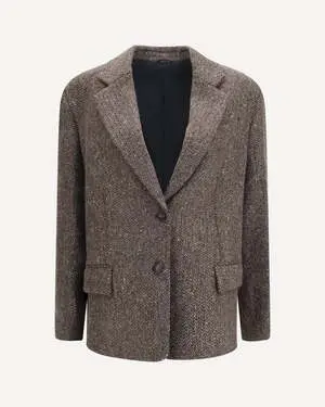 Brunello Cucinelli Single-breasted Virgin Wool Blend Jacket