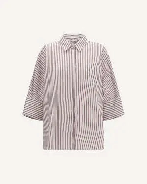 'S MAXMARA Avenue Striped Shirt - Red