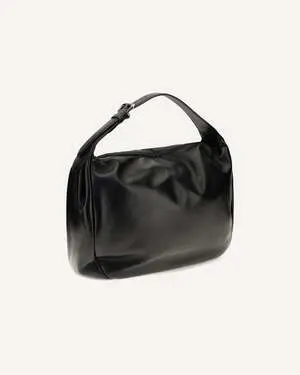 Brunello Cucinelli Boule Nappa Leather Shoulder Bag - Black