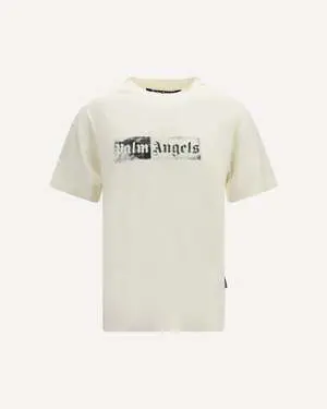 Palm Angels Stap T-shirt With Logo Ale