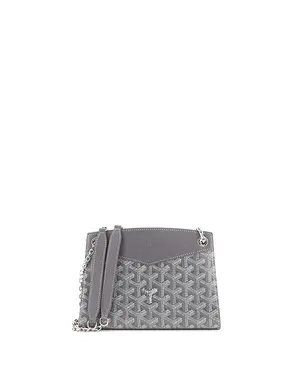 Goyard Structured Rouette Chain Shoulder Bag Coated Canvas - Gray