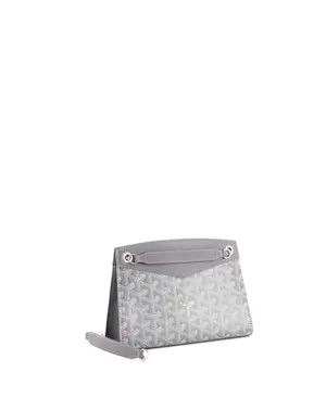 Goyard Structured Rouette Chain Shoulder Bag Coated Canvas