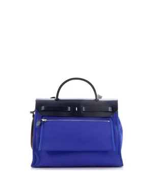 Hermès 31 Herbag Zip Leather And Toile