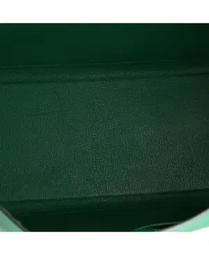 Hermès Kelly 32 Handbag Green Evercolor With Gold Hardware