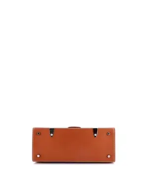 Goyard Pm Saigon Top Handle Bag Coated Canvas With Leather - Brown