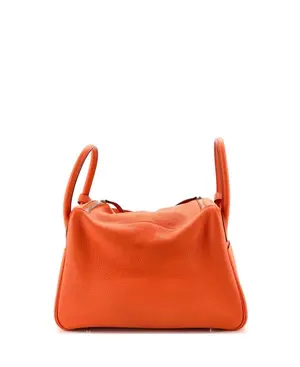 Hermès 30 Lindy Bag Clemence - Orange