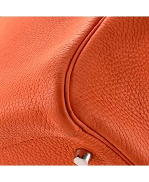 Hermès 30 Lindy Bag Clemence - Orange