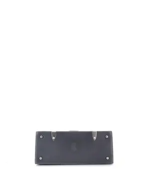 Goyard Pm Saigon Top Handle Bag Coated Canvas With Leather - Gray