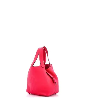 Hermès Pm Monochrome Picotin Lock Bag Clemence