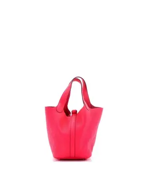 Hermès Pm Monochrome Picotin Lock Bag Clemence