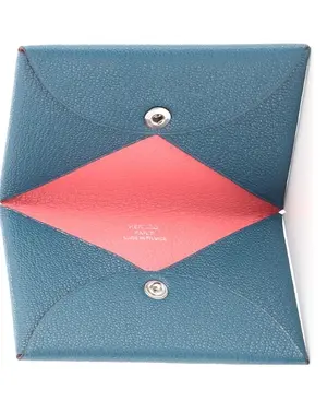 Hermès Calvi Card Holder Verso Chevre Mysore