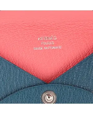 Hermès Calvi Card Holder Verso Chevre Mysore