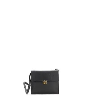 Hermès 16 Clic Wallet On Strap Chevre Mysore - Black
