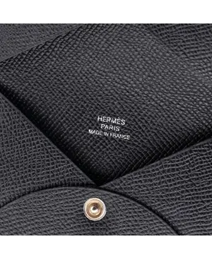 Hermès Calvi Duo Card Holder Epsom