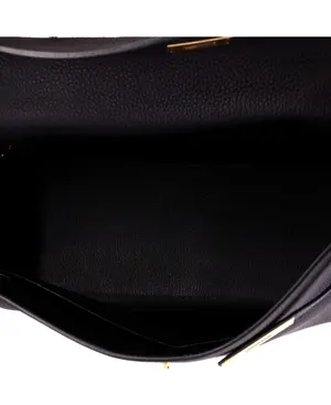 Hermès Kelly 32 Handbag Black Togo With Gold Hardware