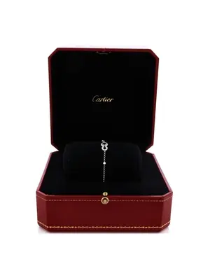 CARTIER Agrafe Cable Chain Bracelet 18k Gold With Diamonds