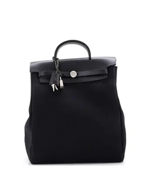 Hermès Herbag A Dos Backpack Toile