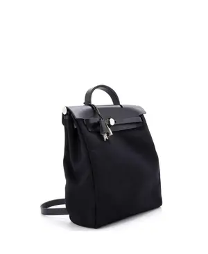 Hermès Herbag A Dos Backpack Toile