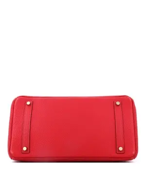 Hermès Birkin 35 Handbag Red Togo With Gold Hardware