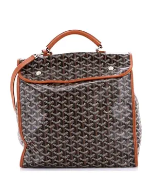Goyard Saint Leger Briefcase Backpack Coated Canvas