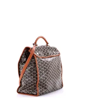 Goyard Saint Leger Briefcase Backpack Coated Canvas