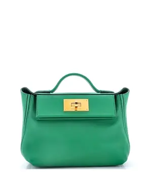 Hermès 21 24/24 Bag Evercolor With Swift - Green