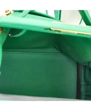 Hermès 21 24/24 Bag Evercolor With Swift - Green