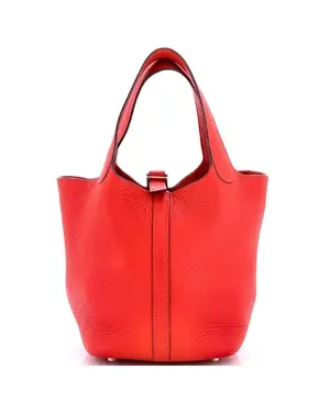 Hermès Pm Picotin Bag Clemence - Red